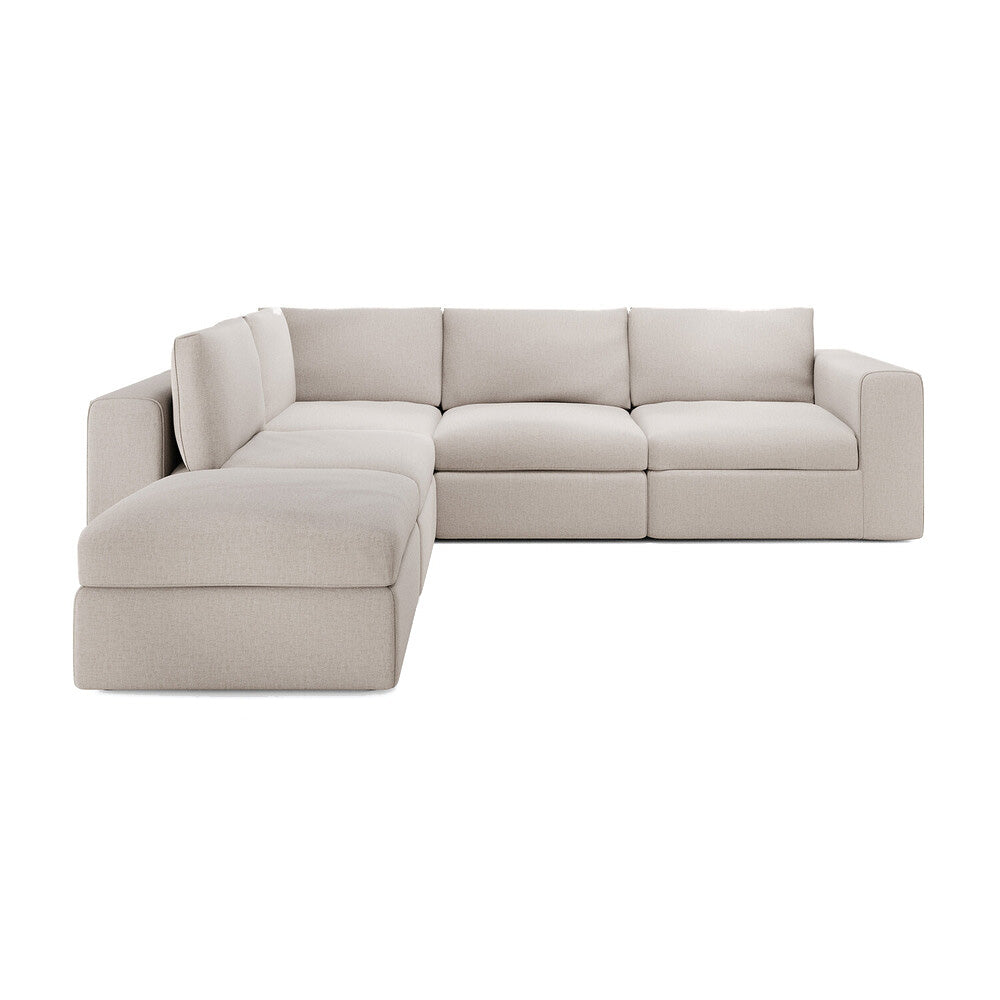 Mellow Modular Sectional with Extended Chaise – Hausful