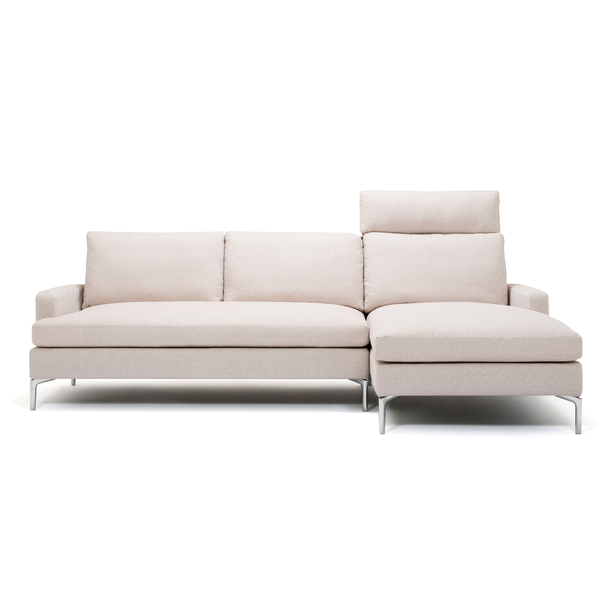 Eve Grand 2-Piece Sectional Sofa with Chaise and Headrest - Fabric ...